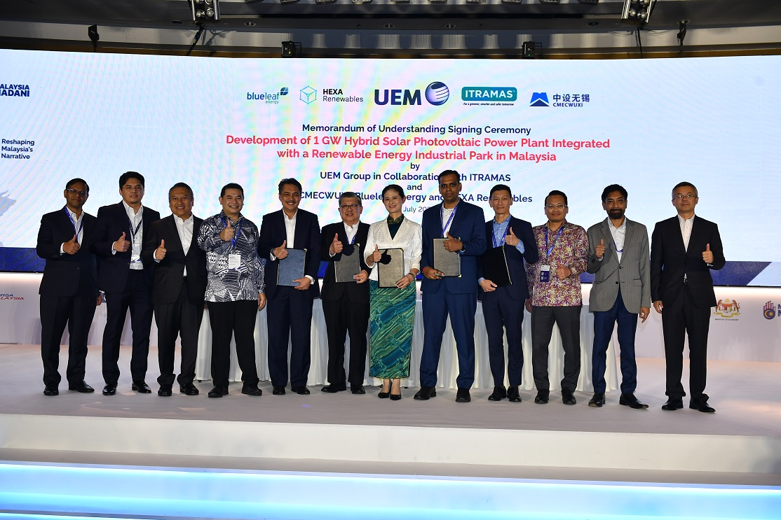 MoU with UEM and ITRAMAS on 1GW solar - Blueleaf Energy